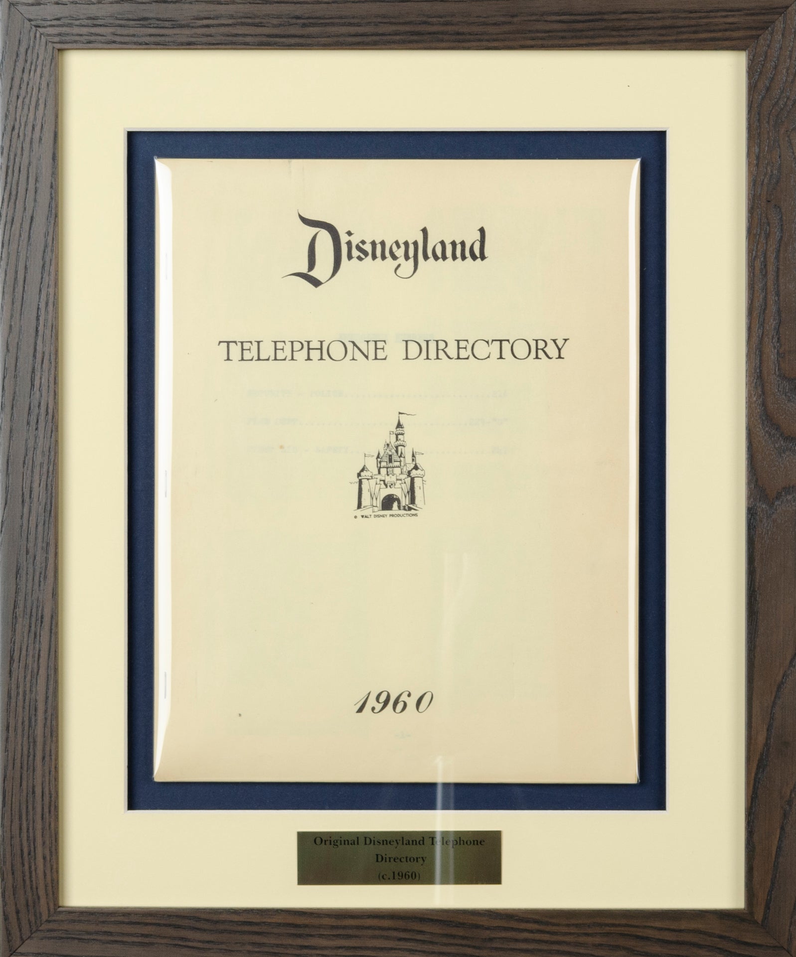 Original Disneyland Telephone Directory c.1960 – Stage Nine Entertainment Original Disneyland Telephone Directory c.1960 – Stage Nine Entertainment