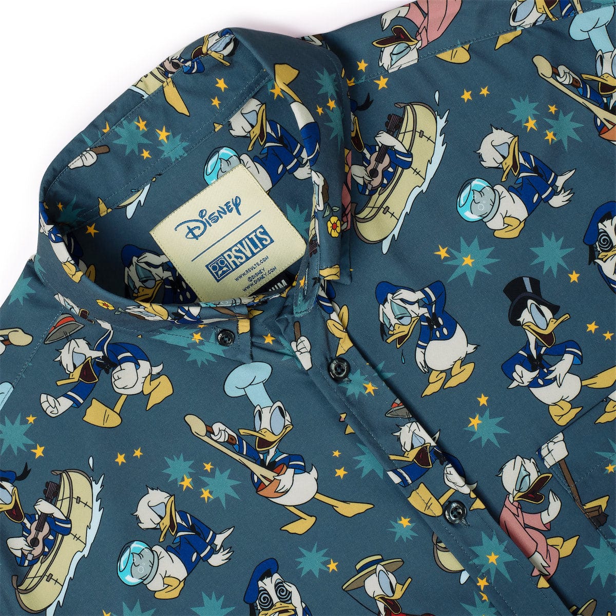 RSVLTS-Disney's Donald Duck 90th-Quackin' Us Up-Short Sleeve Shirt ...