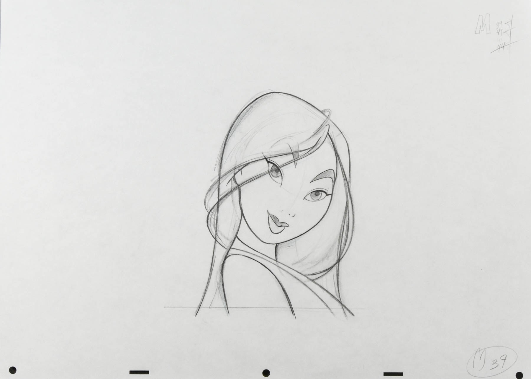 Mulan Face Drawing