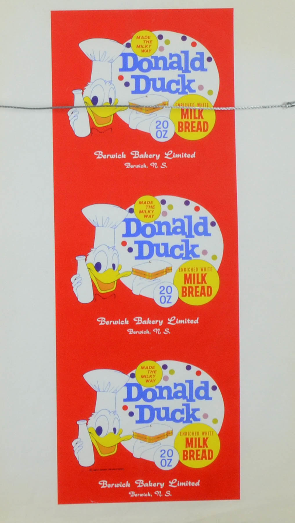 Vintage Donald Duck Bread Ad & Wrapper – Stage Nine Entertainment Store